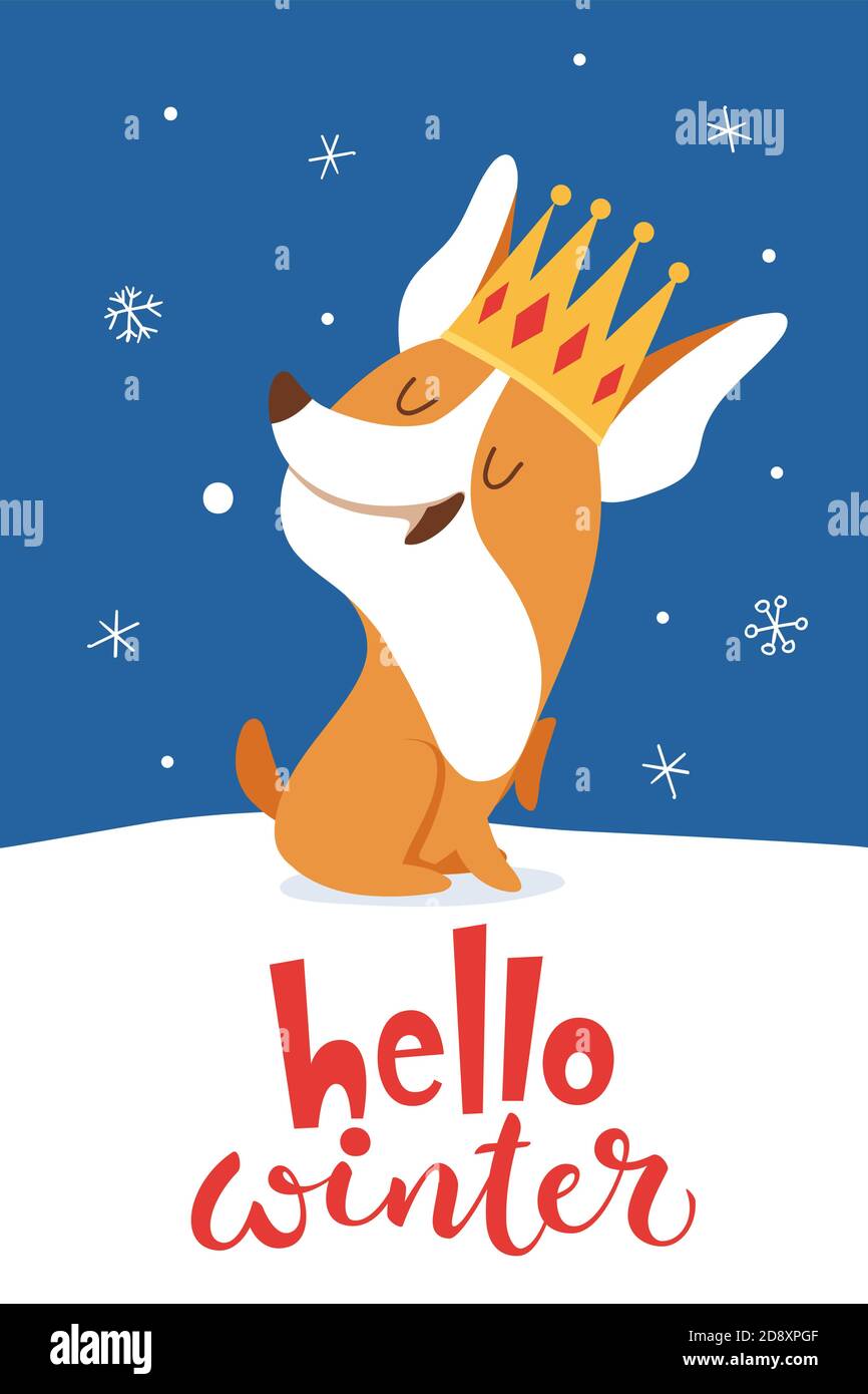 Hello december winter christmas Stock Vector Images - Alamy