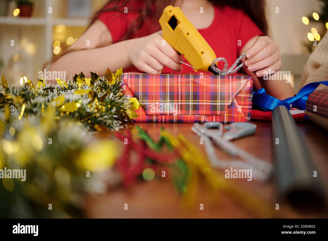 Tinsel bow hi-res stock photography and images - Alamy