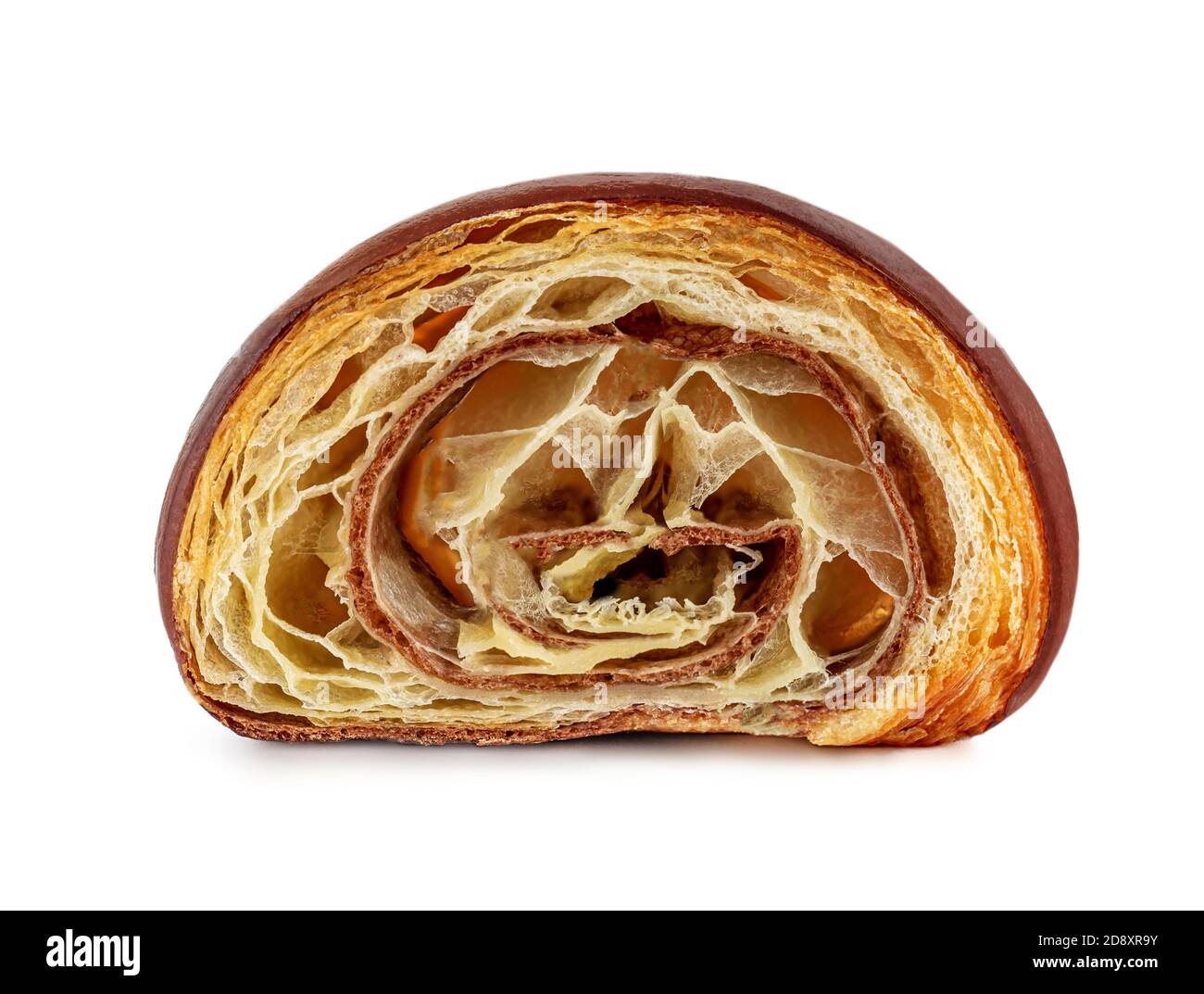 Croissant top view Cut Out Stock Images & Pictures - Alamy