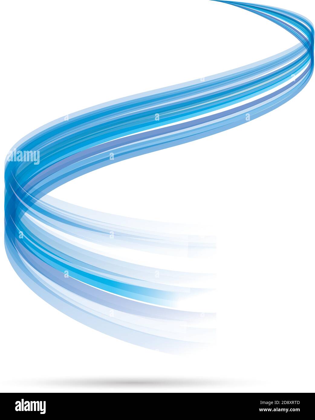 Abstract vector wake moving, blue dynamic wind concept Stock Vector ...
