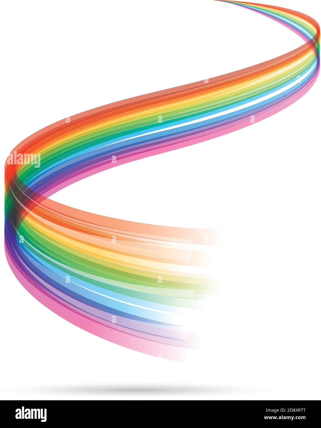 Abstract vector wake moving, rainbow dynamic wind concept Stock Vector ...
