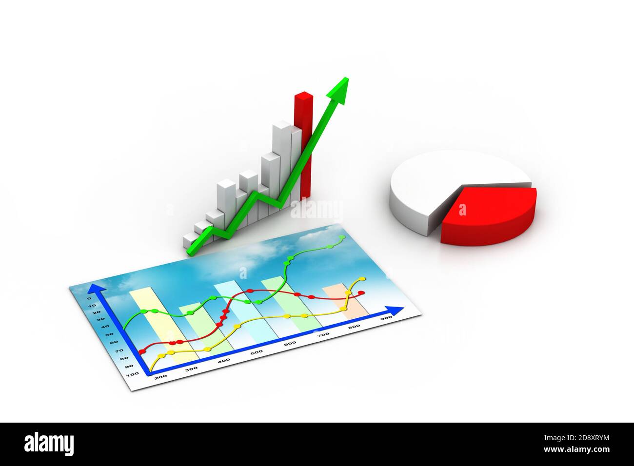Business graph. chart, diagram, bar Stock Photo - Alamy