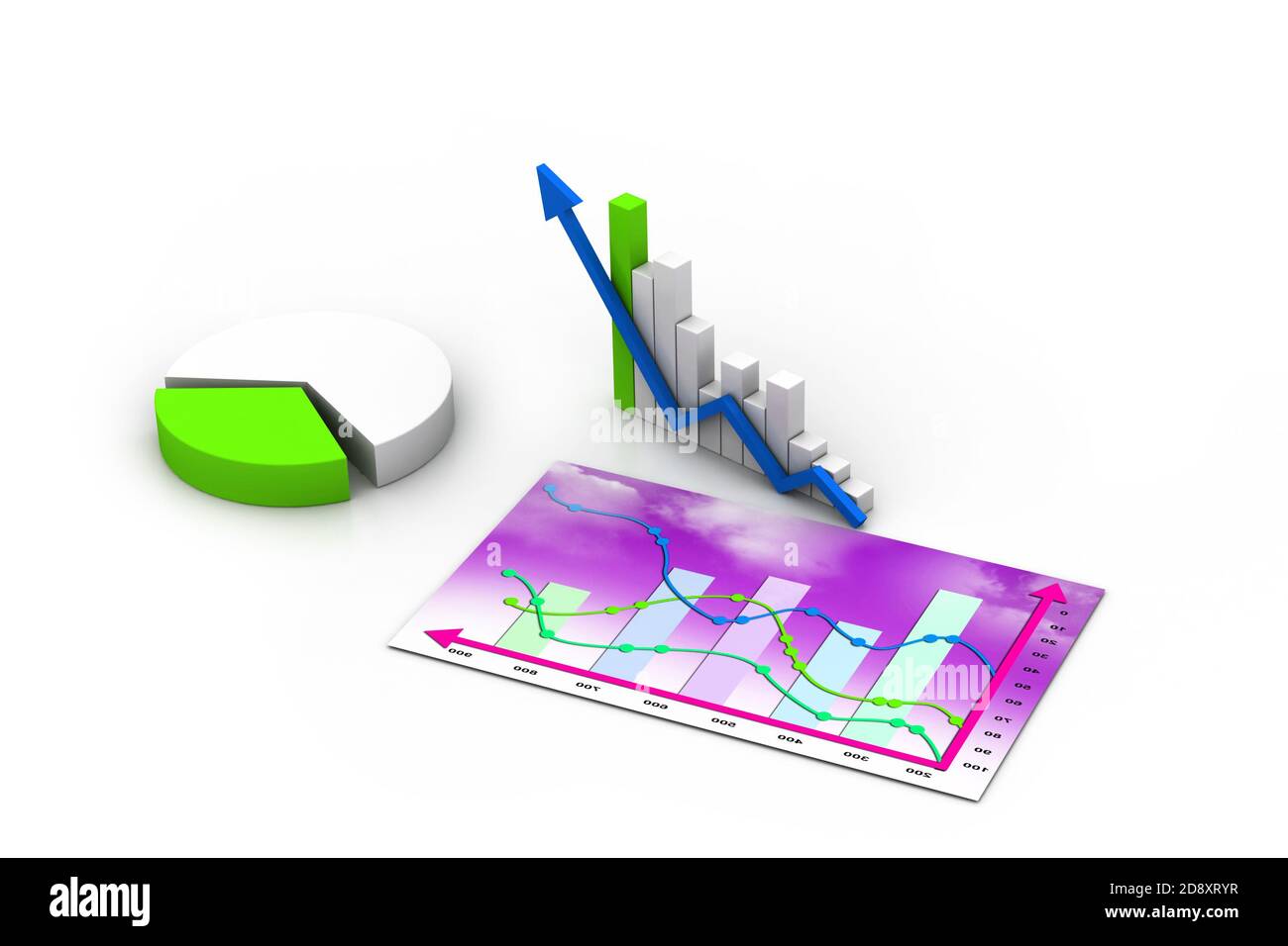 Business graph. chart, diagram, bar Stock Photo - Alamy