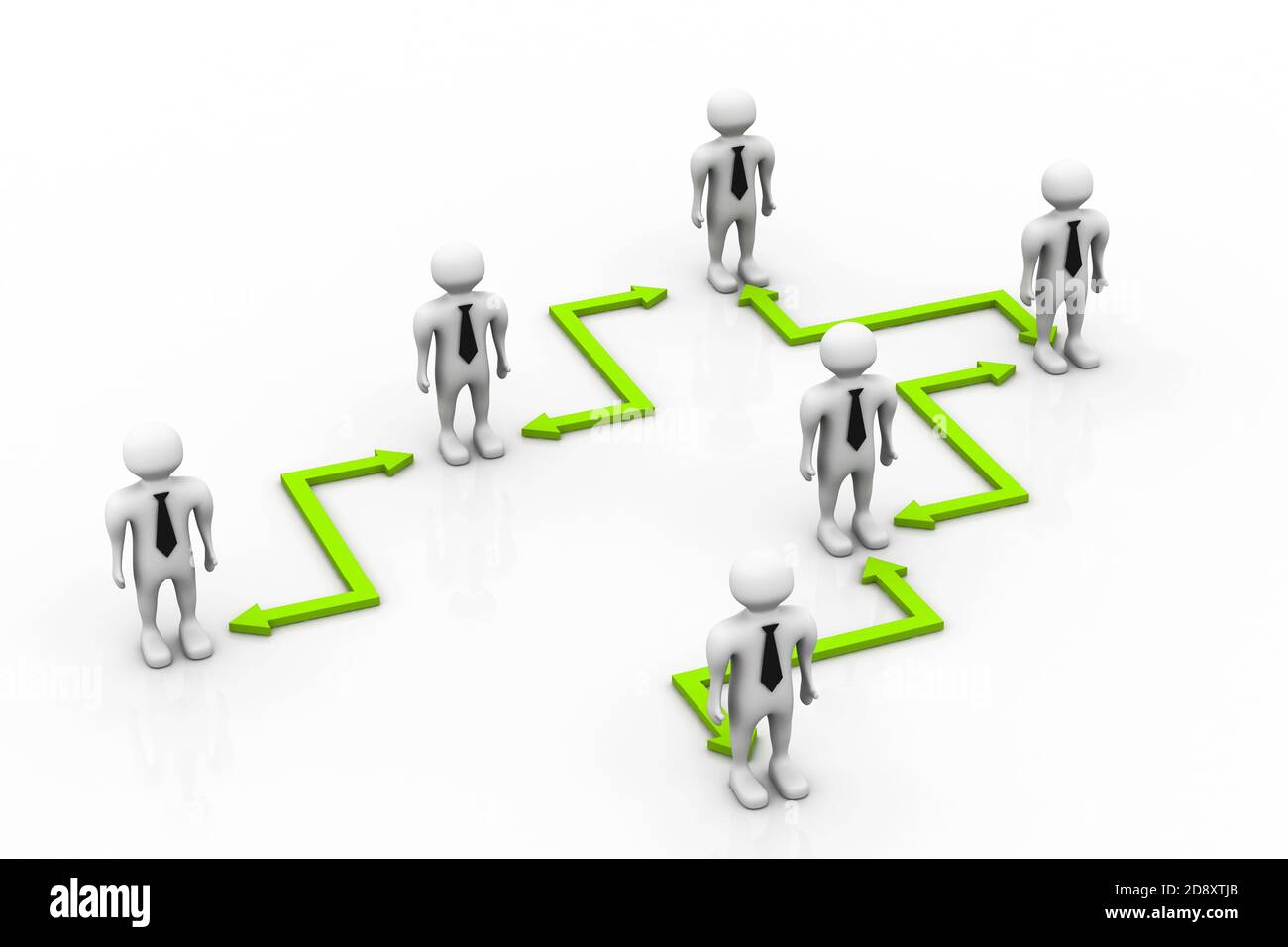 Business network connection stick figure Cut Out Stock Images ...