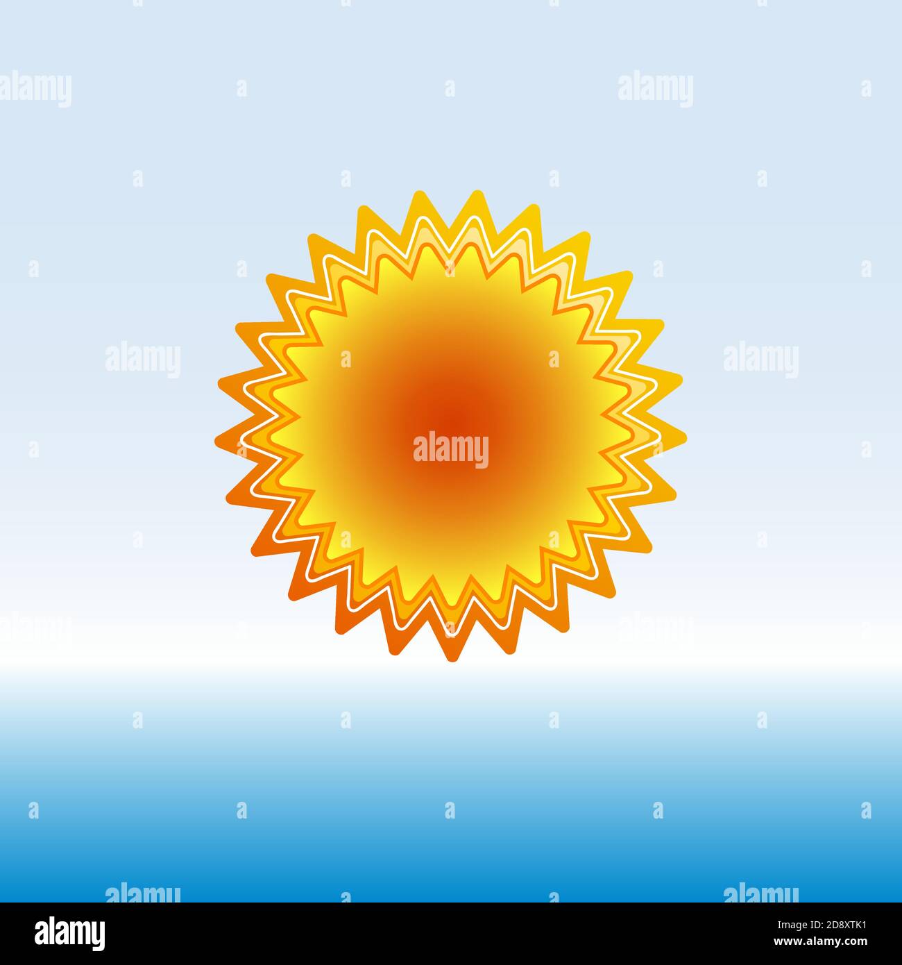 Vector sign abstract sun on the sea Stock Vector Image & Art - Alamy