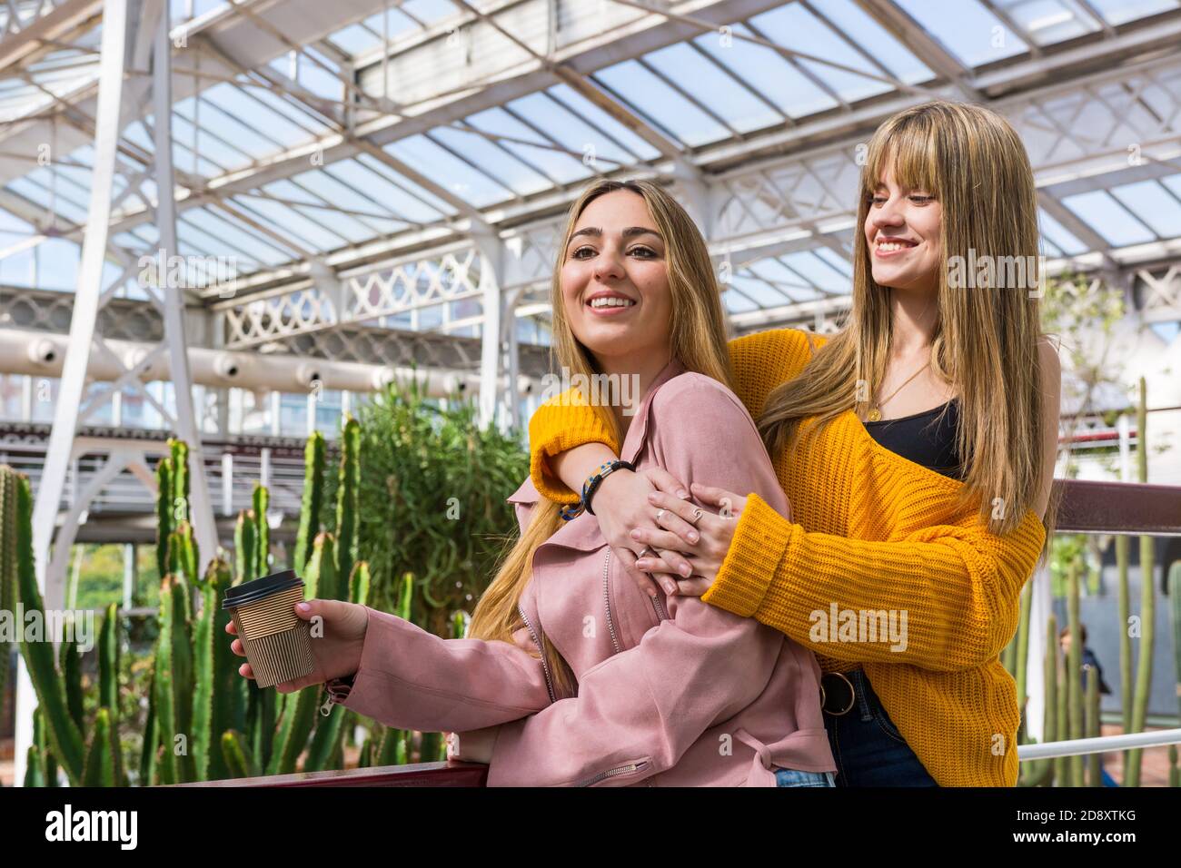 Two women touching each other hi-res stock photography and images - Alamy