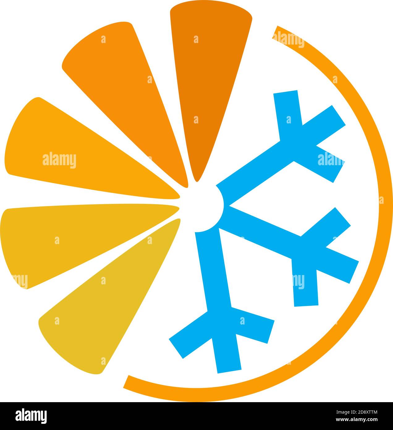 Cool orange juice ice Stock Vector Images - Alamy