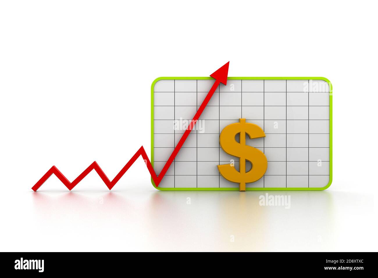 Graph growth map Cut Out Stock Images & Pictures - Alamy