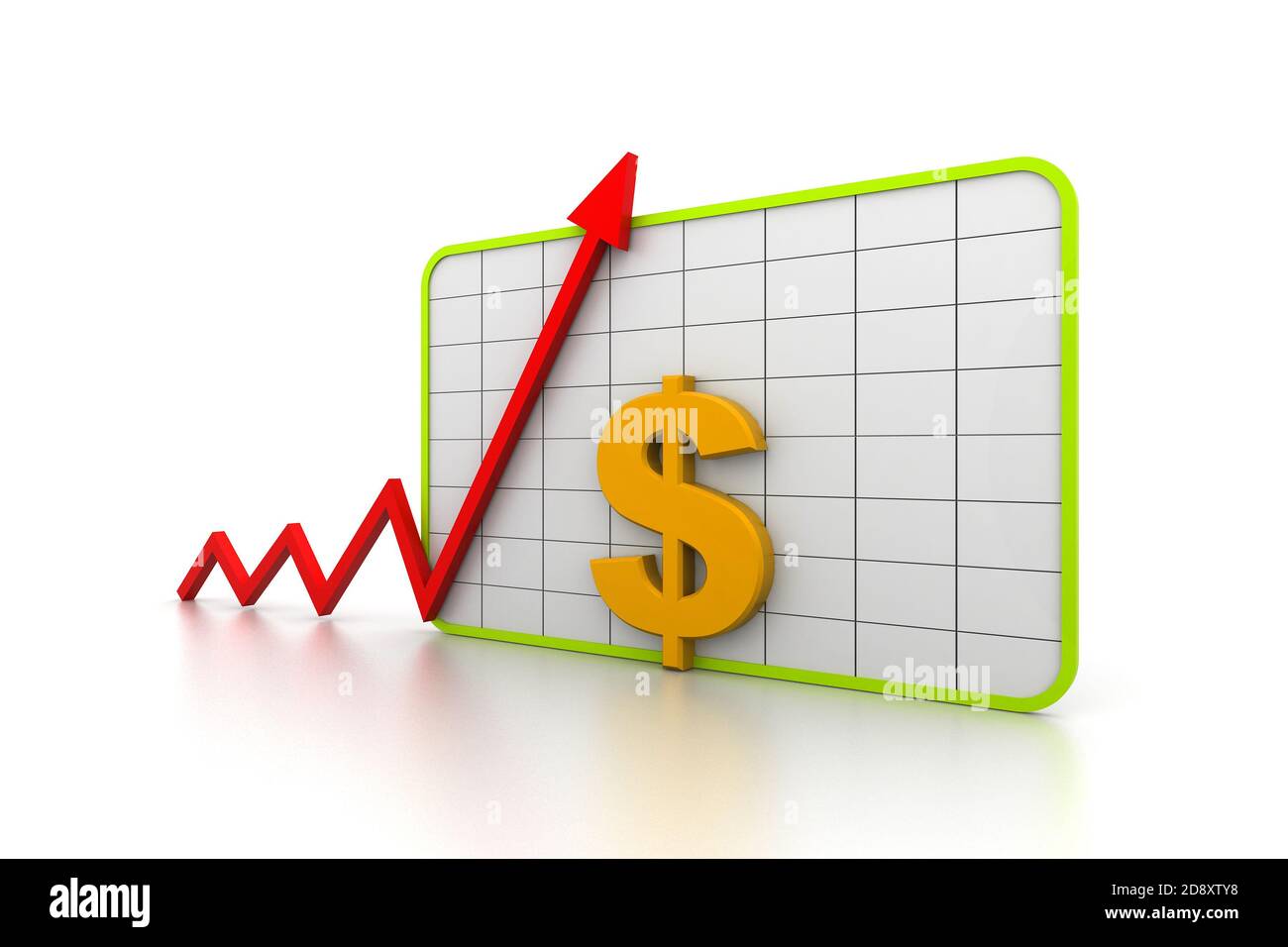 Financial growth graph Stock Photo - Alamy