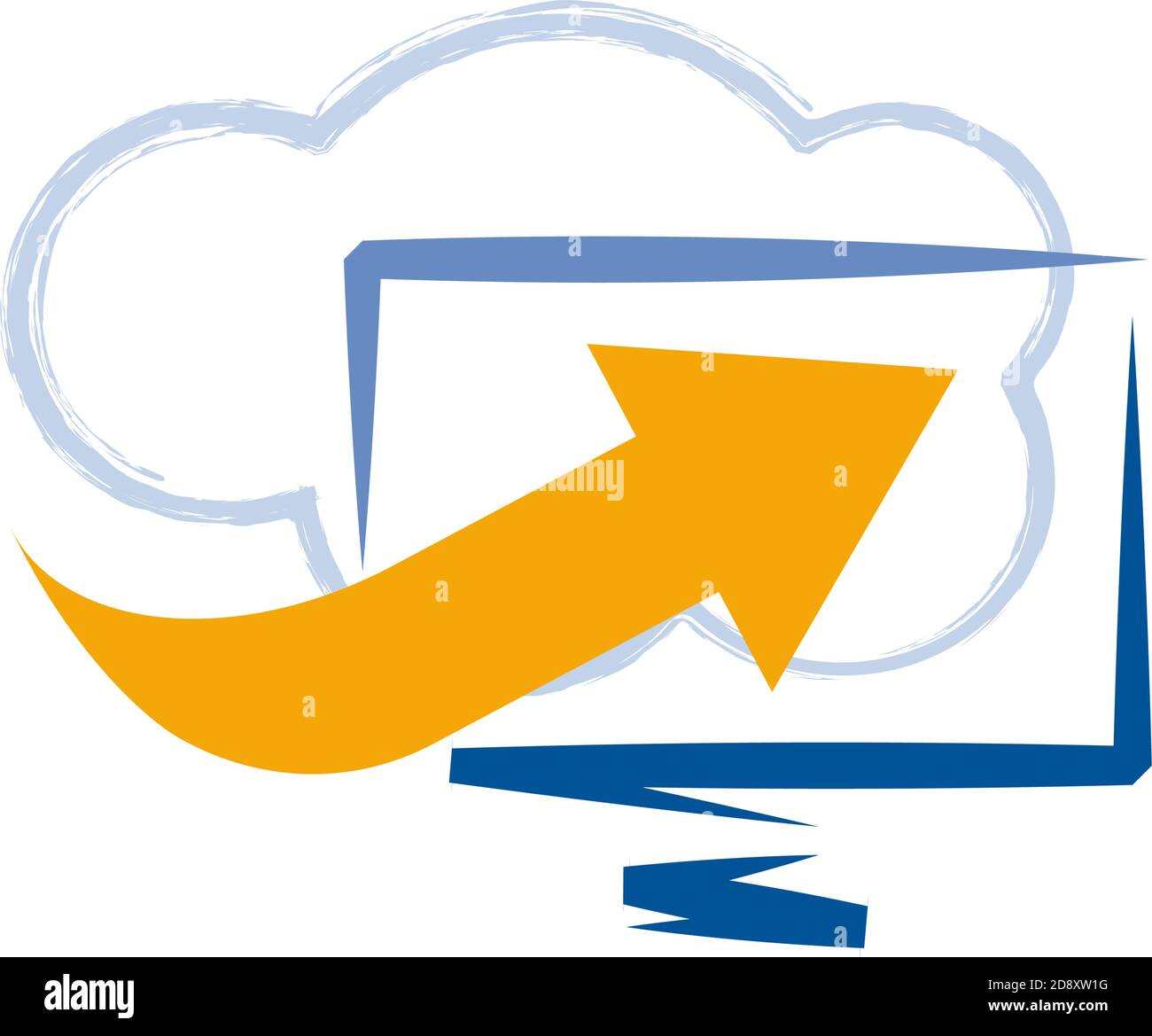 Vector Cloud computing and mobility concept Stock Vector Image & Art ...