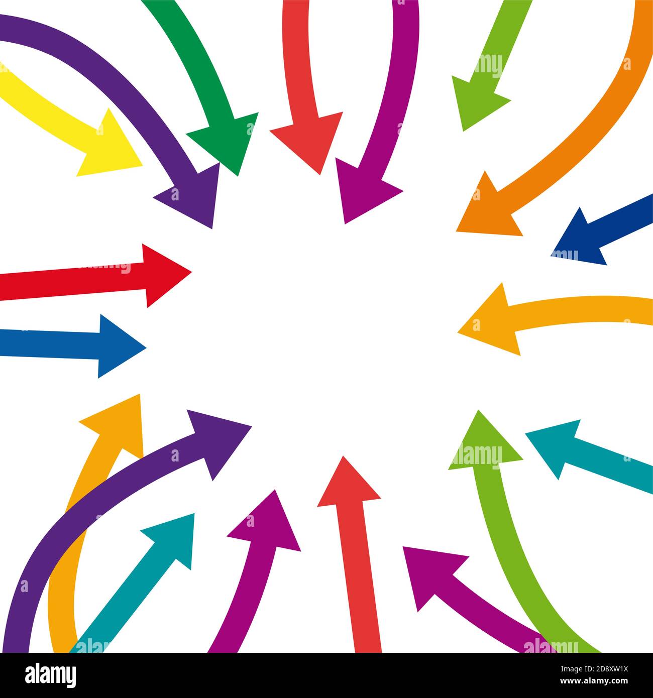 Background arrows rainbow colors Stock Vector Images - Alamy