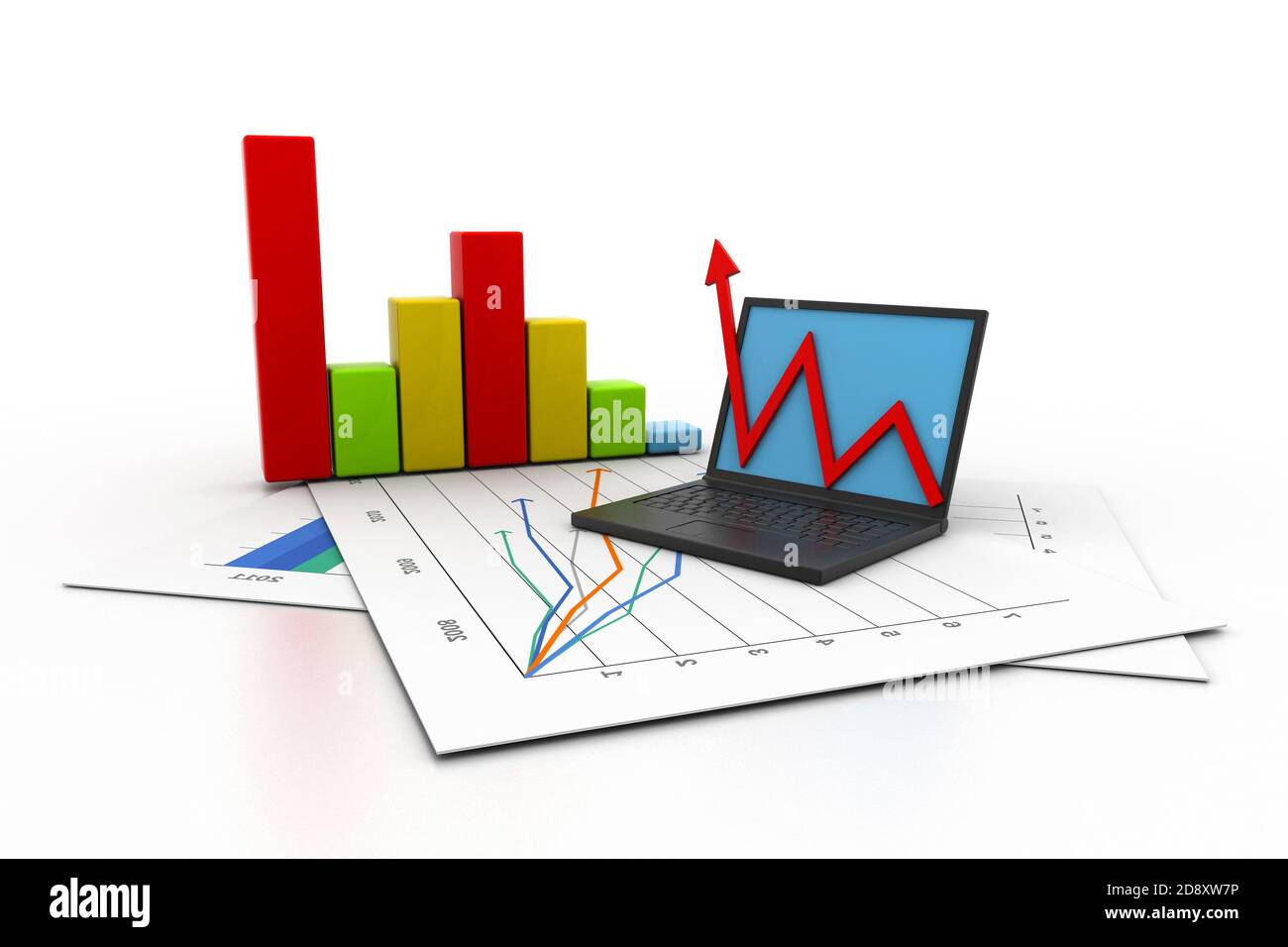 Business graph, chart, diagram, bar. (successful business concept Stock ...