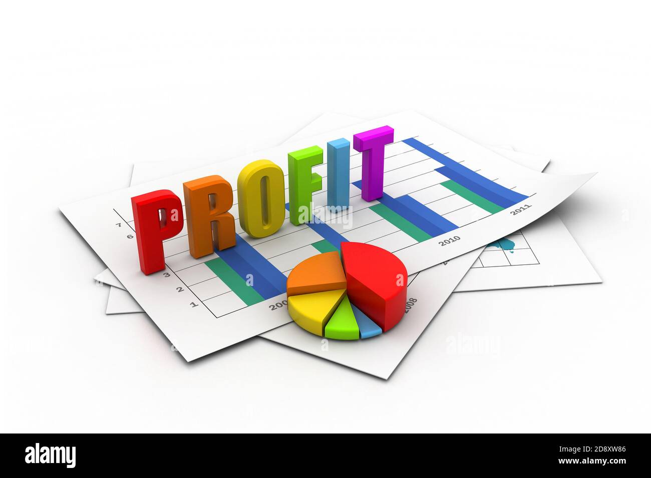 Business profit graph Stock Photo - Alamy