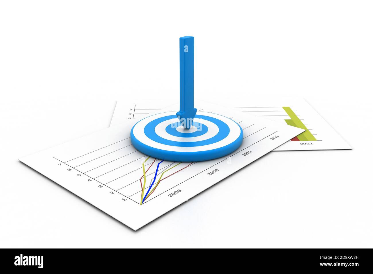 Target profit growth chart 3d Cut Out Stock Images & Pictures - Alamy