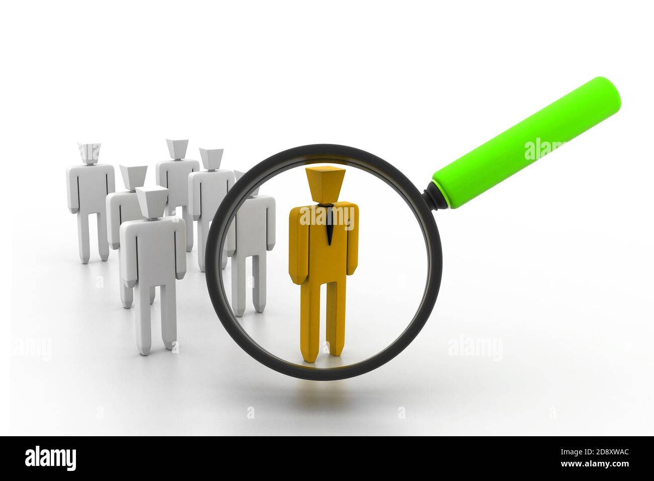 search a group company or population of people and find a leader Stock ...