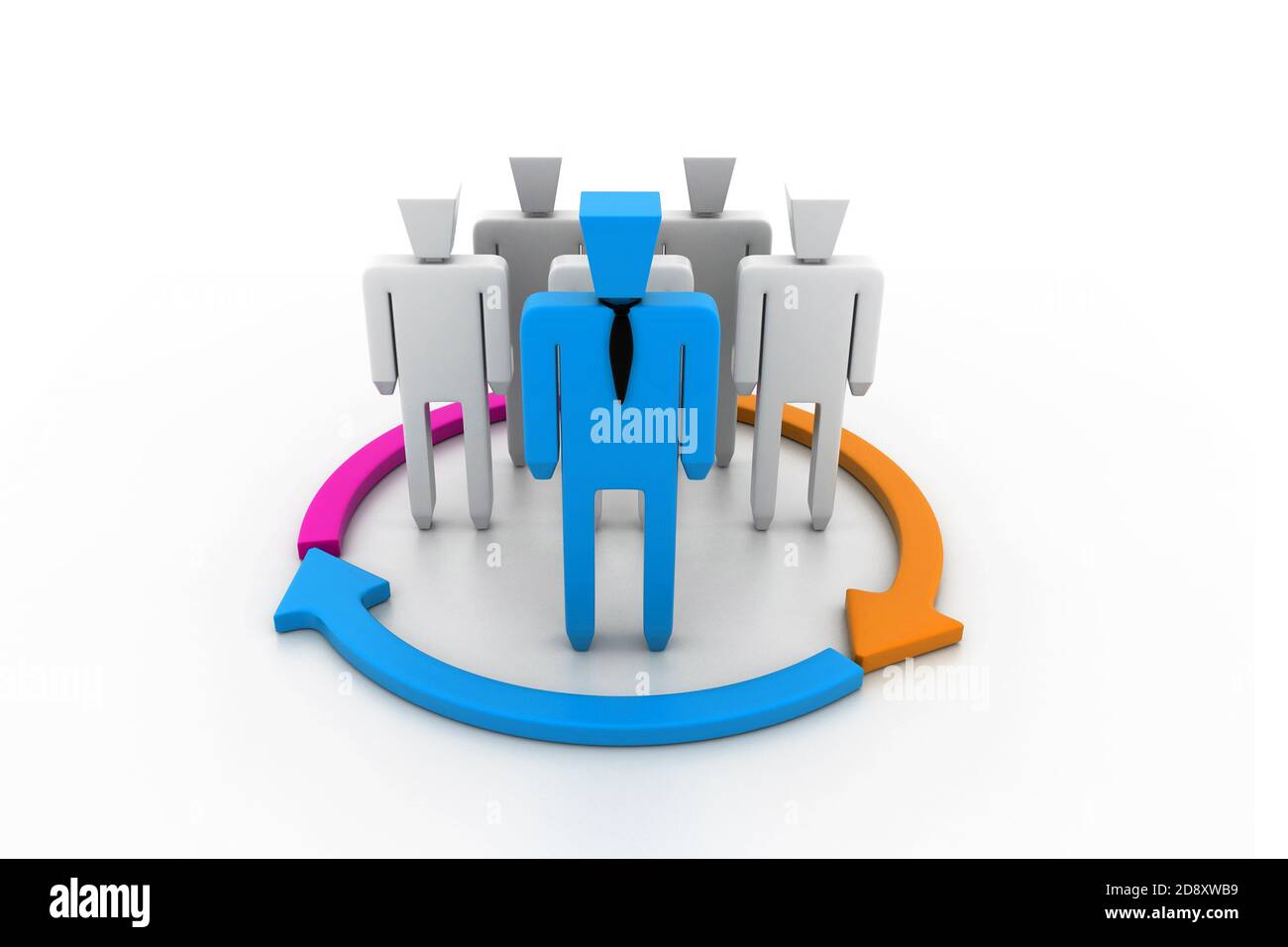 Team Flow Chart Stock Photo - Alamy