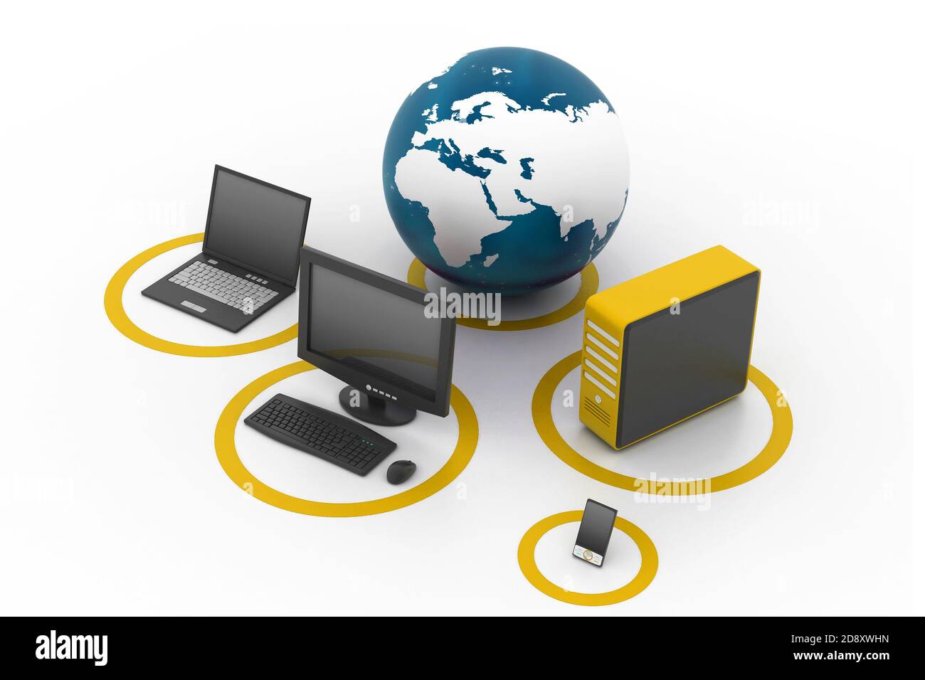 Global Computer network Stock Photo - Alamy