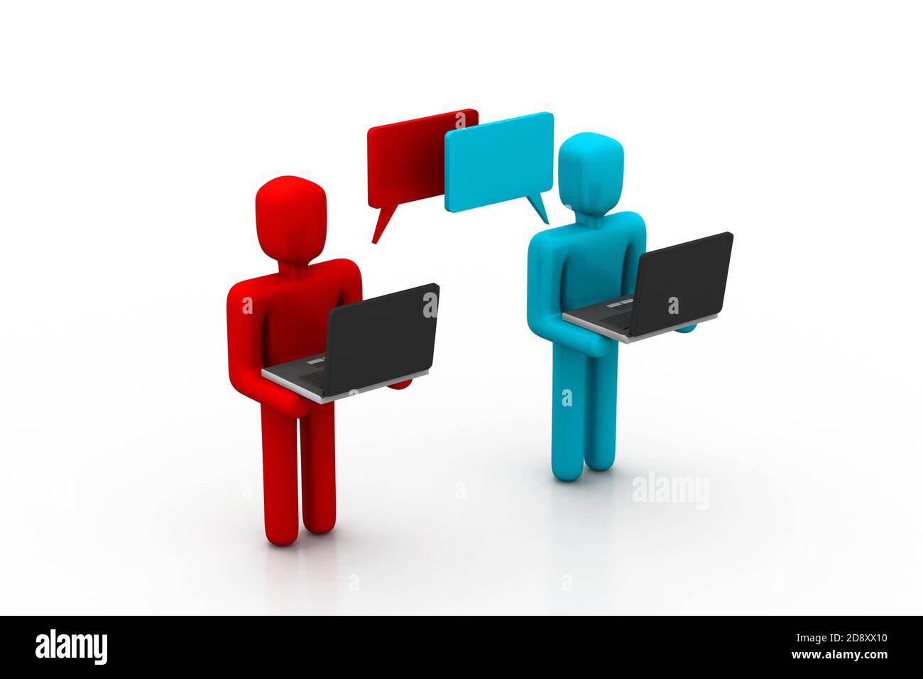 3d computer communication Stock Photo - Alamy