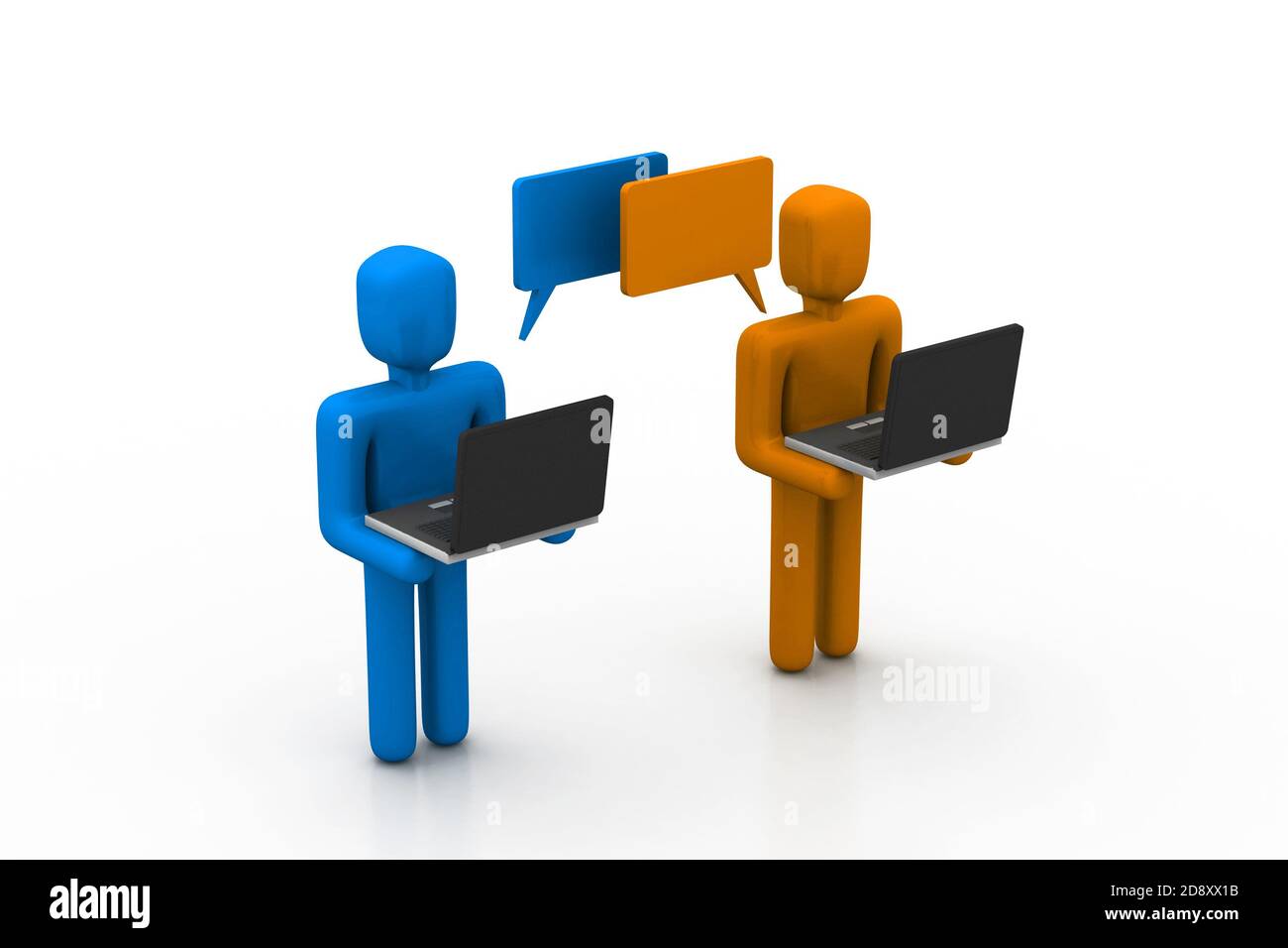 3d computer communication Stock Photo - Alamy