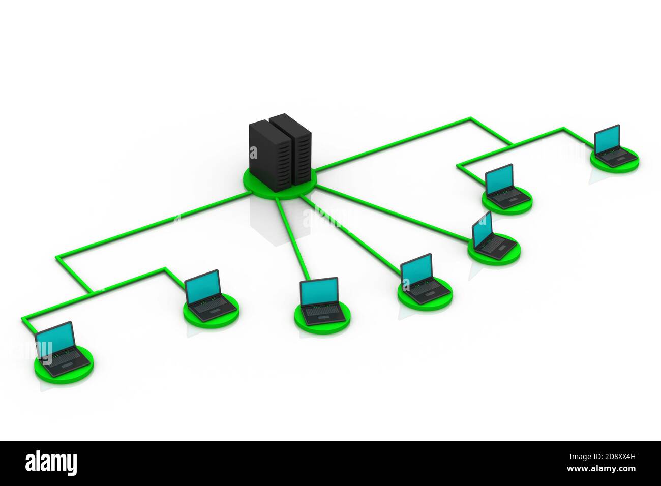 Computer centre Cut Out Stock Images & Pictures - Alamy