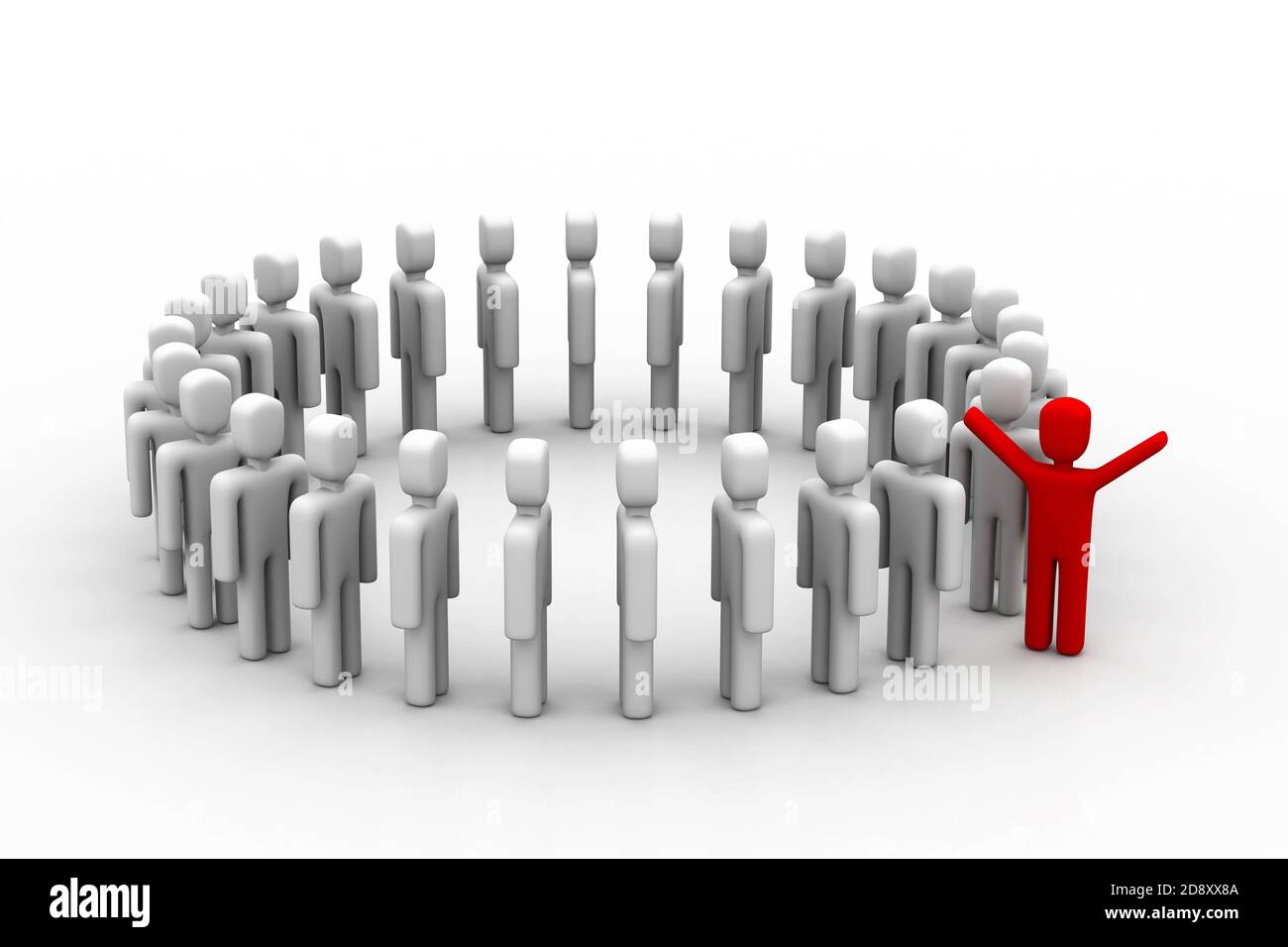 Individuality crowd Cut Out Stock Images & Pictures - Alamy