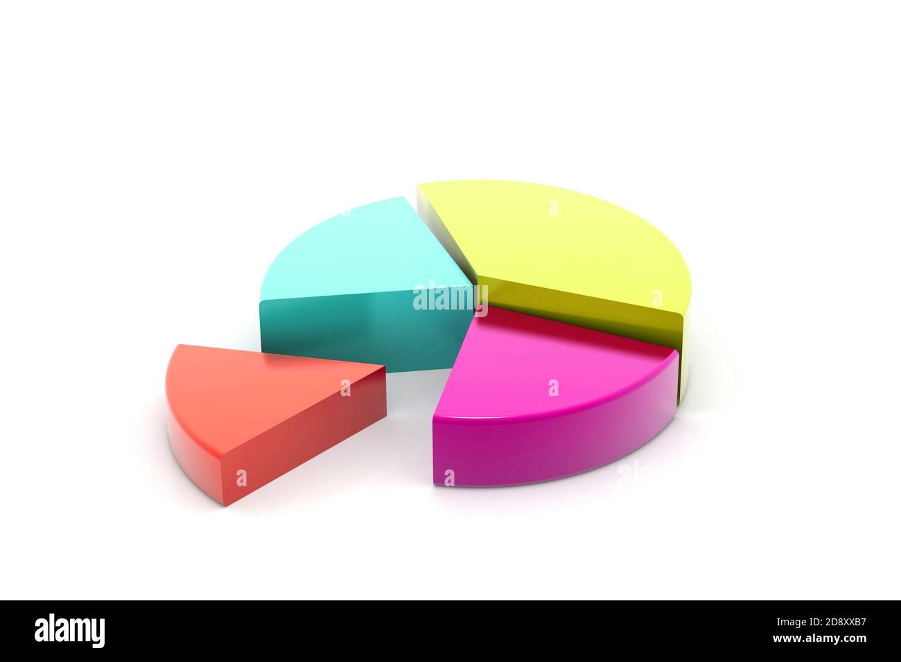 3d pie chart hi-res stock photography and images - Alamy