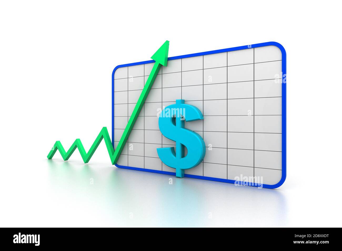 Financial growth graph Stock Photo - Alamy