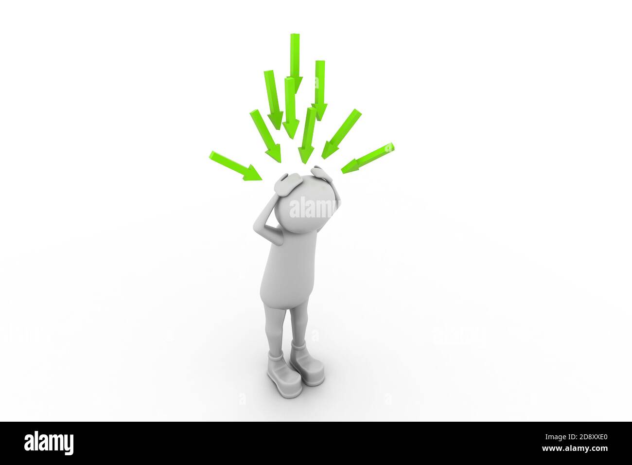 Business man and arrows Stock Photo - Alamy