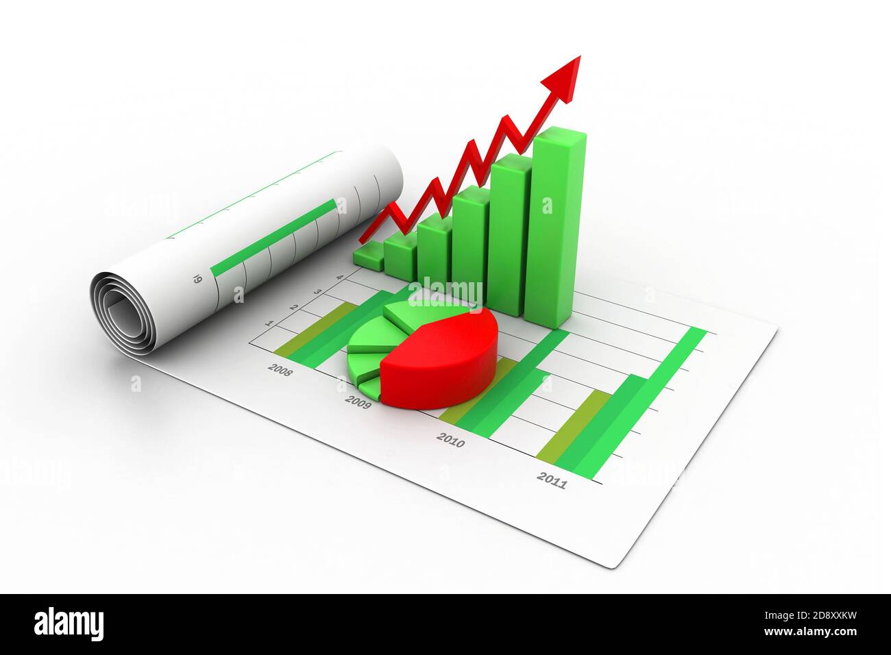 Business graph with chart Stock Photo - Alamy