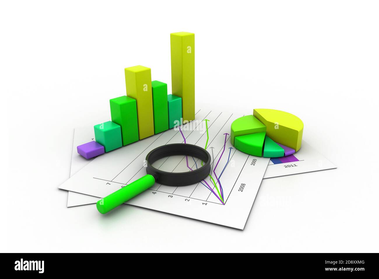 Business graph analyzing Stock Photo - Alamy