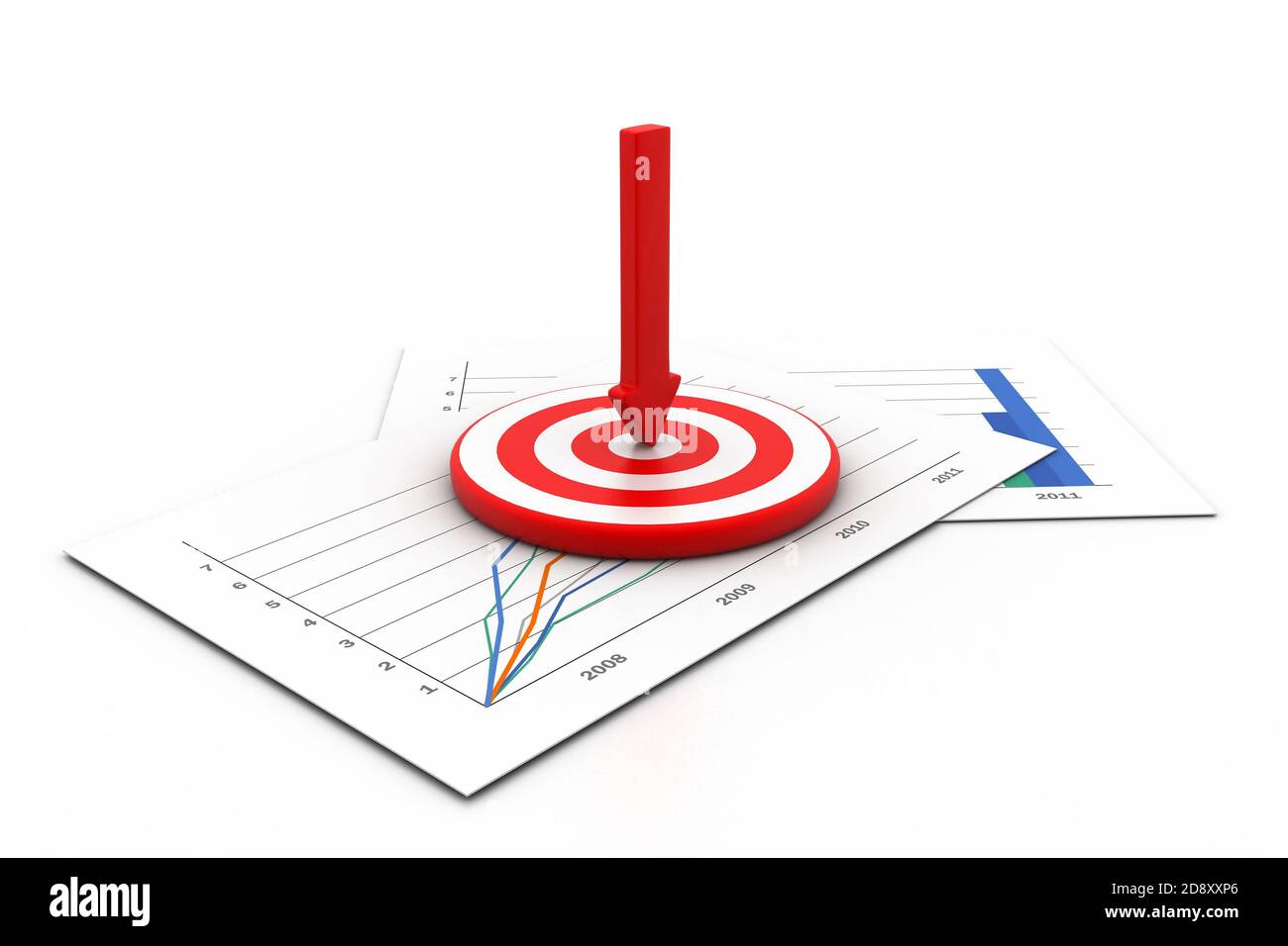 Target profit growth chart 3d Cut Out Stock Images & Pictures - Alamy