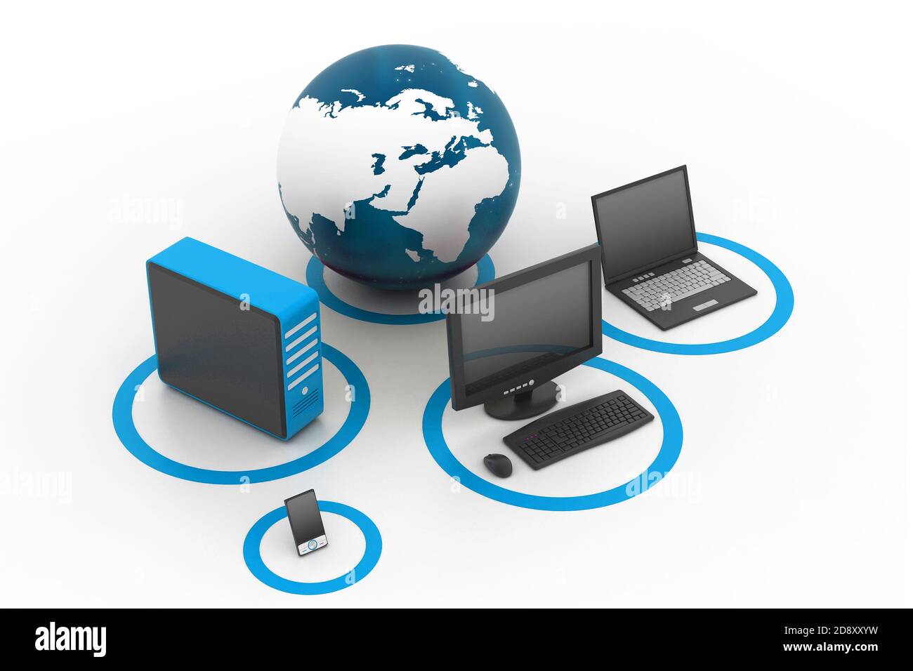 Global Computer network Stock Photo - Alamy