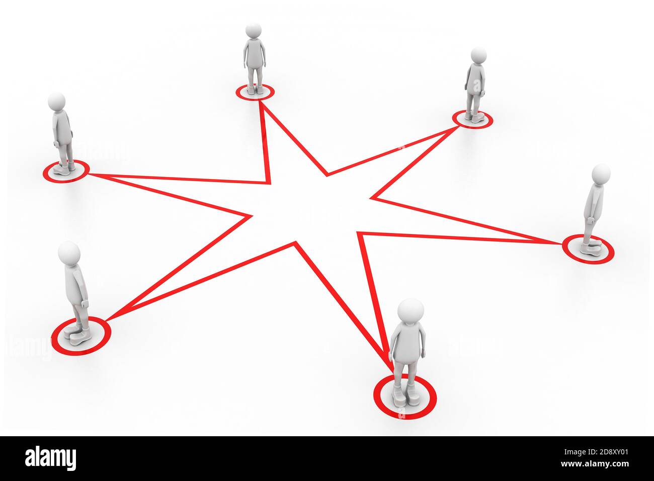 Business network connection stick figure hi-res stock photography and ...