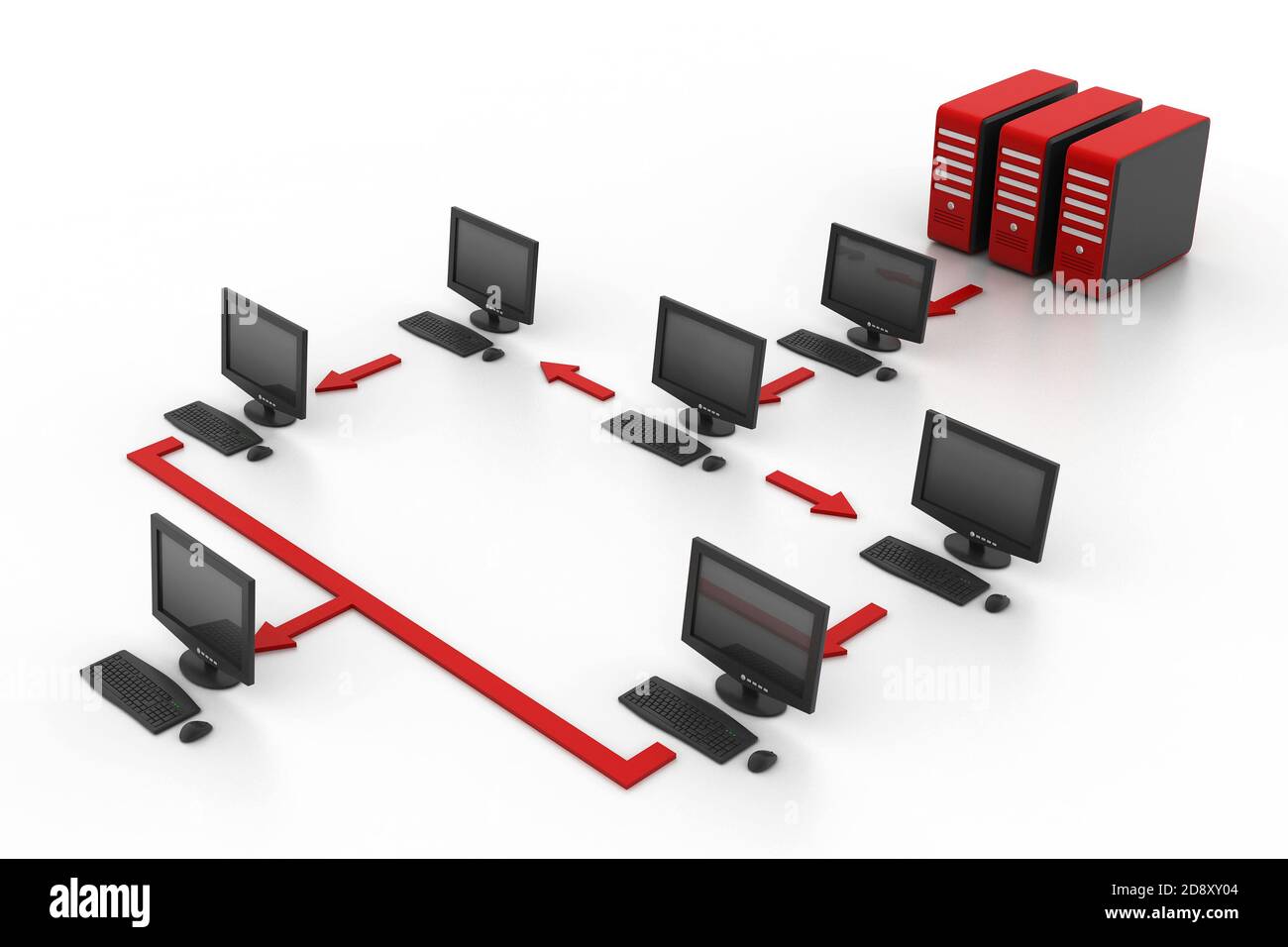 Global Computer network Stock Photo - Alamy