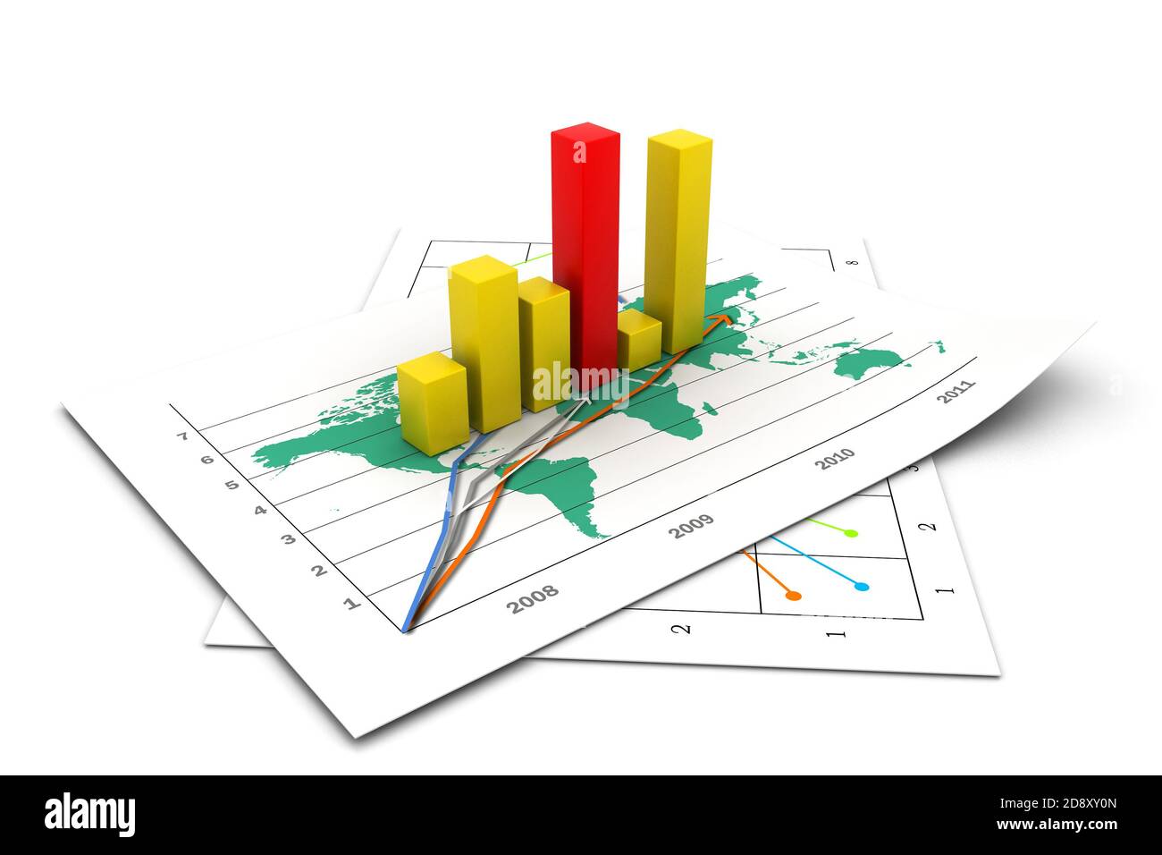 Business growth chart Stock Photo - Alamy