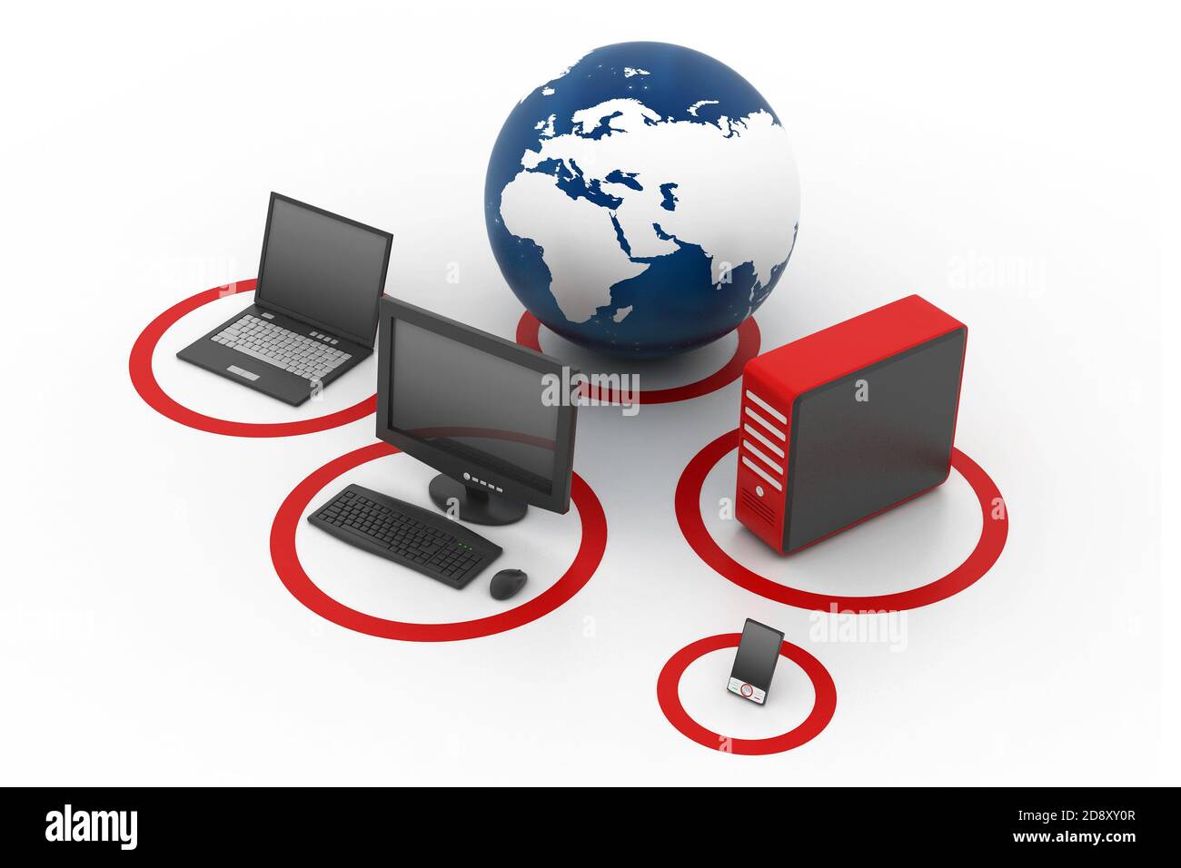 Global Computer network Stock Photo - Alamy