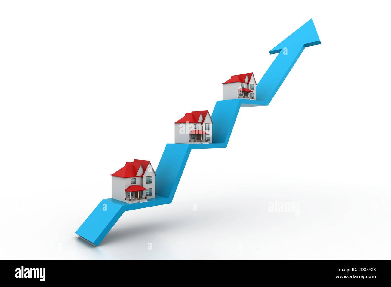 Home sale graph Stock Photo - Alamy