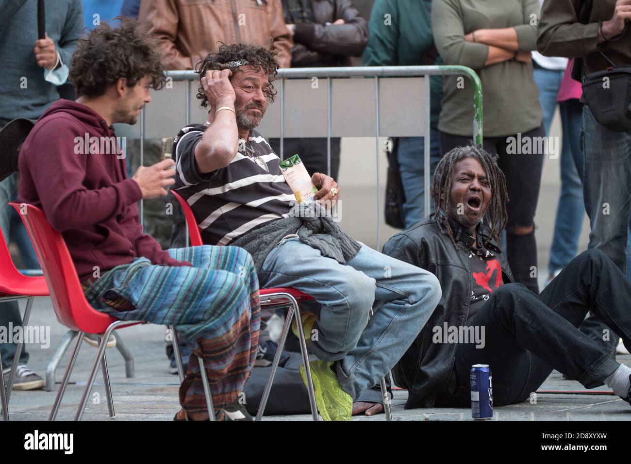 People in the Crowd Attending an Outdoor Public Event Stock Photo - Alamy