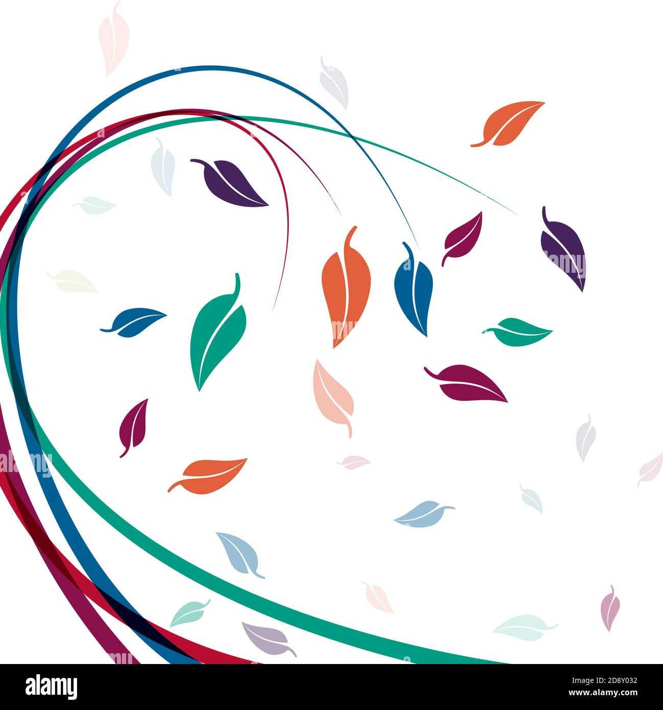 Vector dead leaves, autumn background Stock Vector Image & Art - Alamy