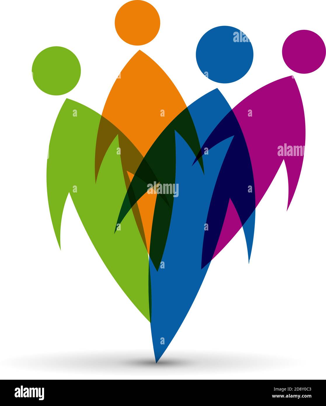 Vector abstract people. Concept of teamwork Stock Vector Image & Art ...