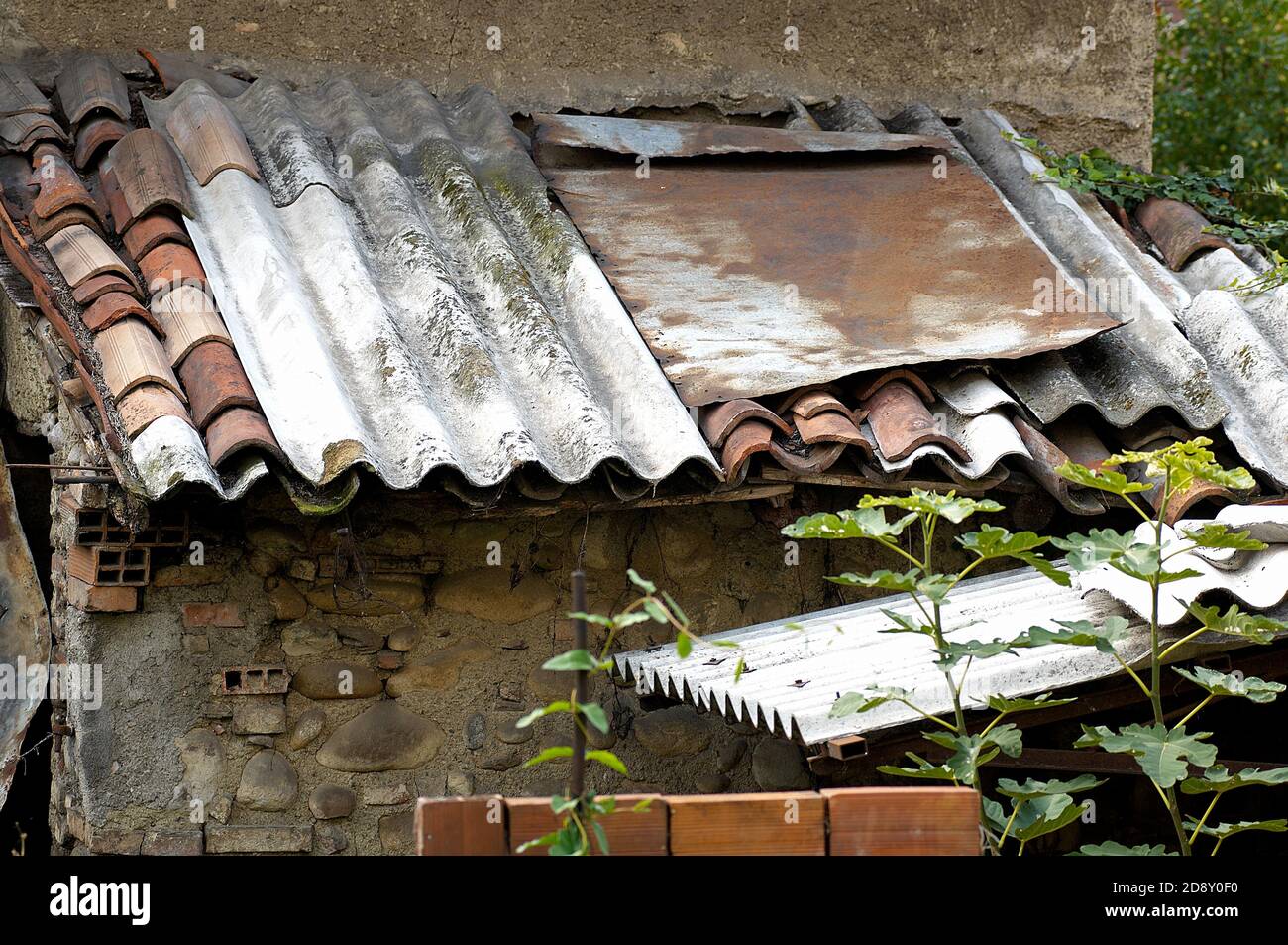 an old and decrepit gutter of a house Stock Photo - Alamy