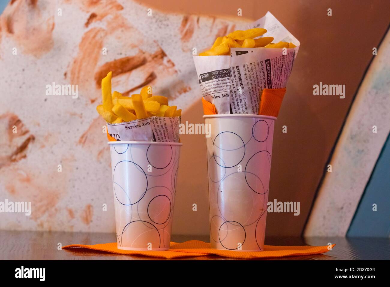 Double pack of Fresh French fries, deep fried Homemade Baked potato ...