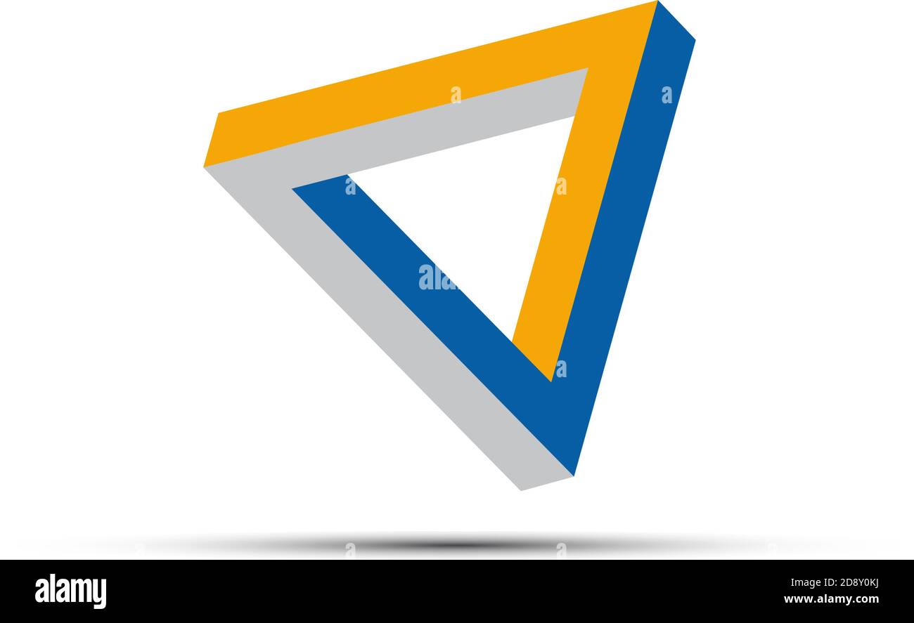 Vector abstract triangle, three arrow Stock Vector Image & Art - Alamy