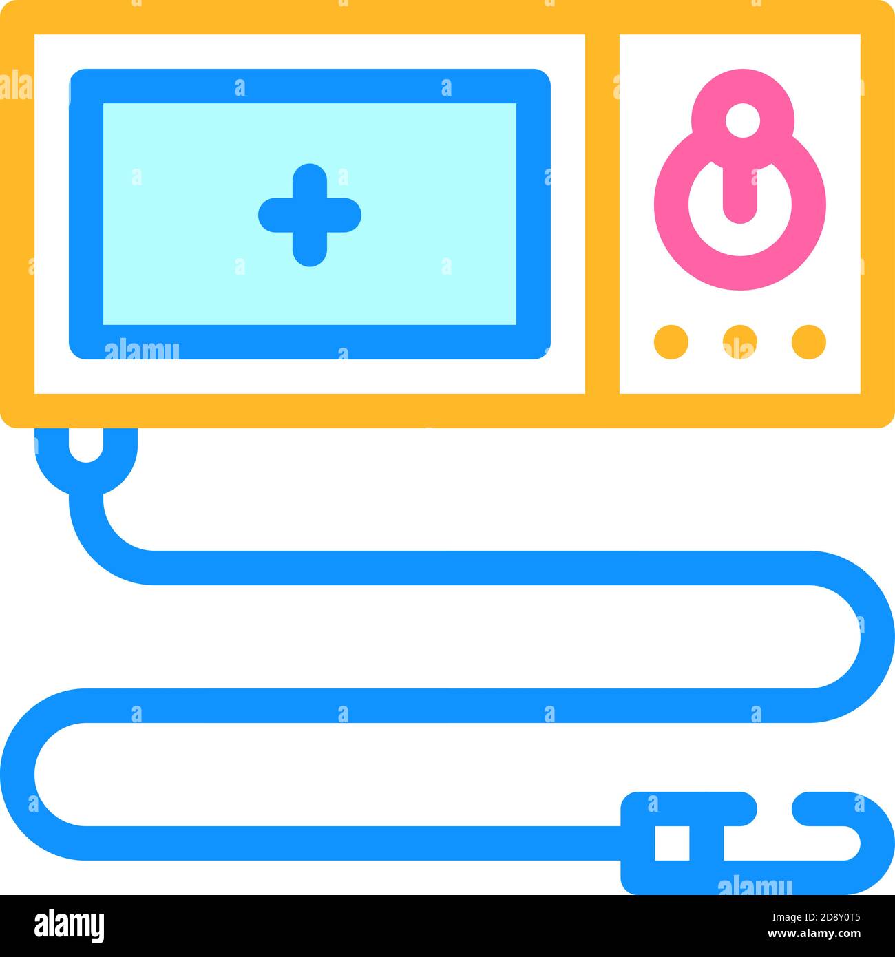 endoscope tool color icon vector illustration sign Stock Vector Image ...