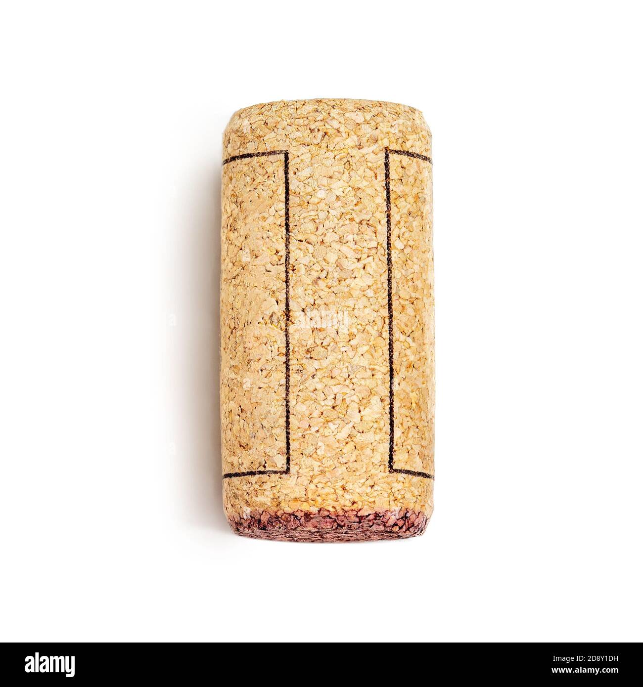 Wine cork isolated on white background macro. Cork stopper. Alcohol ...
