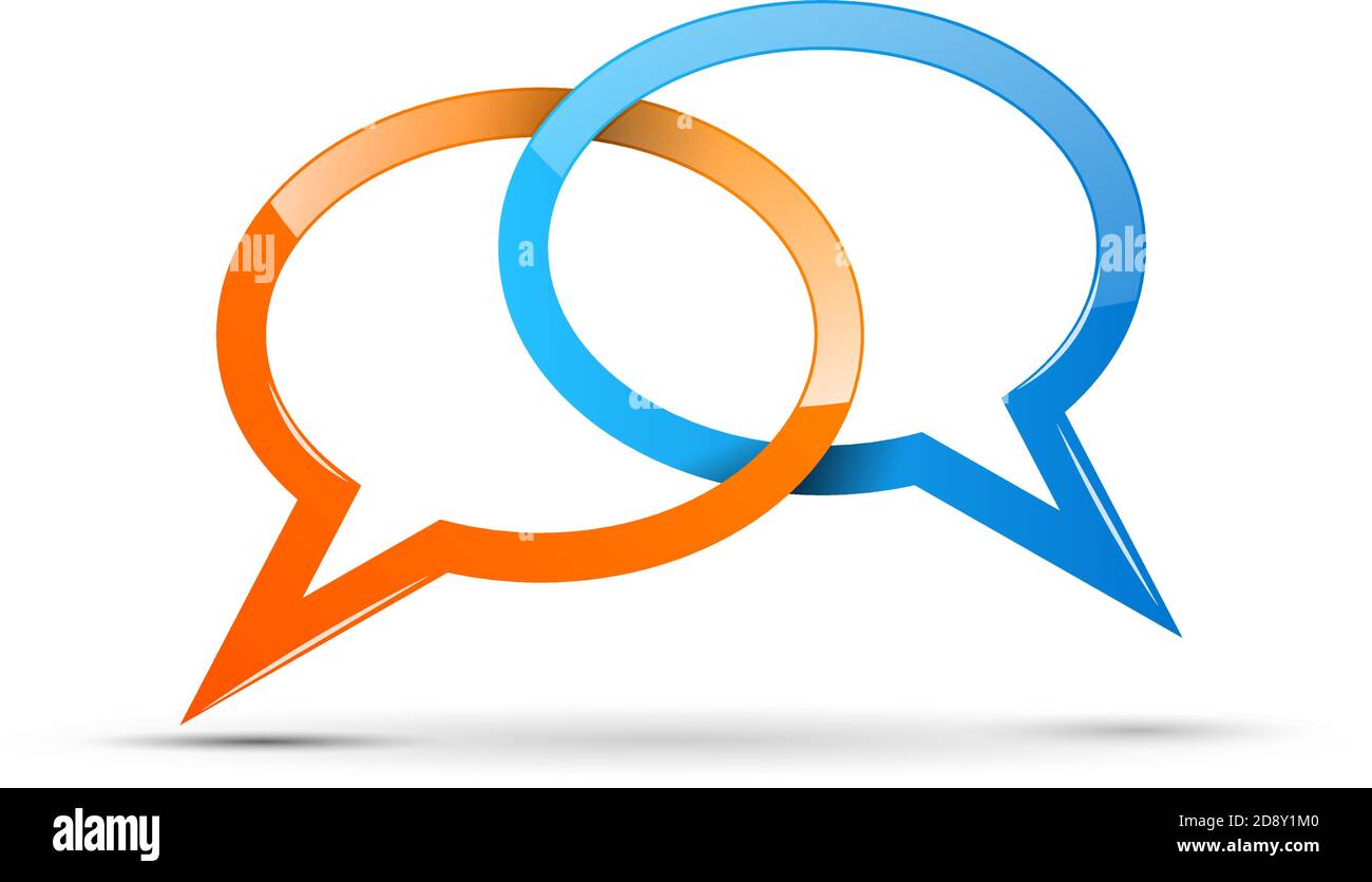 Vector icon speech, two options Stock Vector Image & Art - Alamy