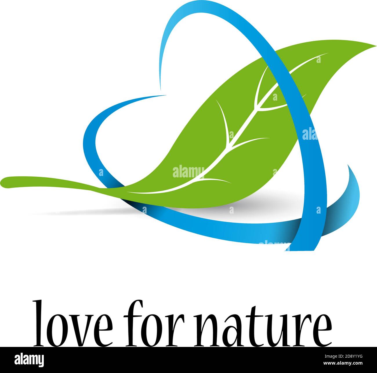 Vector sign Love for Nature Stock Vector Image & Art - Alamy