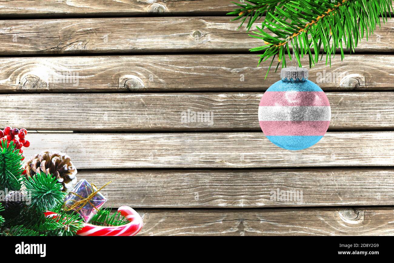 Concept of New Year and Christmas, on a wooden background, Christmas ...