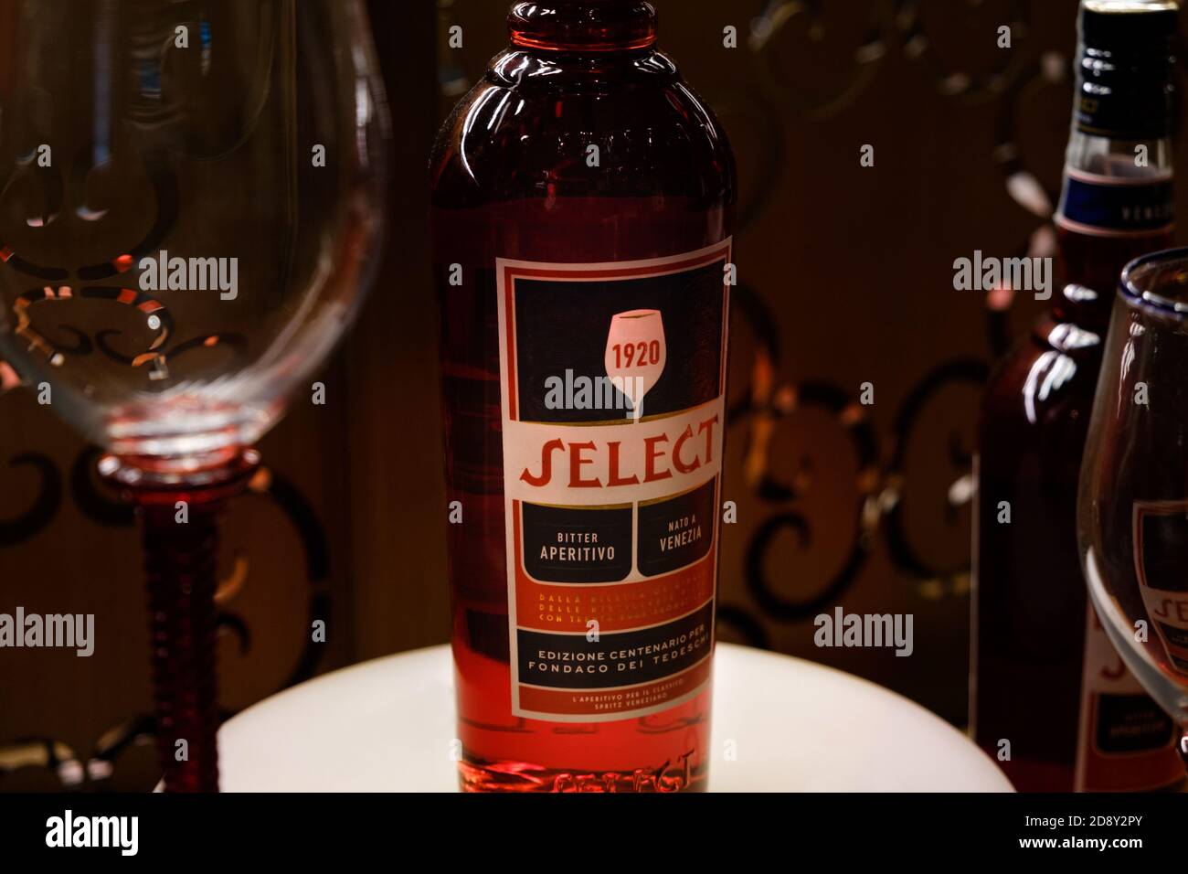 A bottle of Select, the ancient beverage used to prepare the original ...