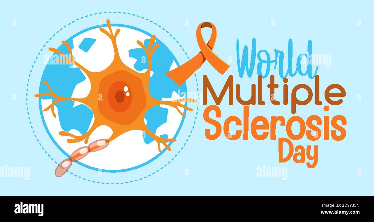 World Multiple Sclerosis Day logo or banner illustration Stock Vector ...